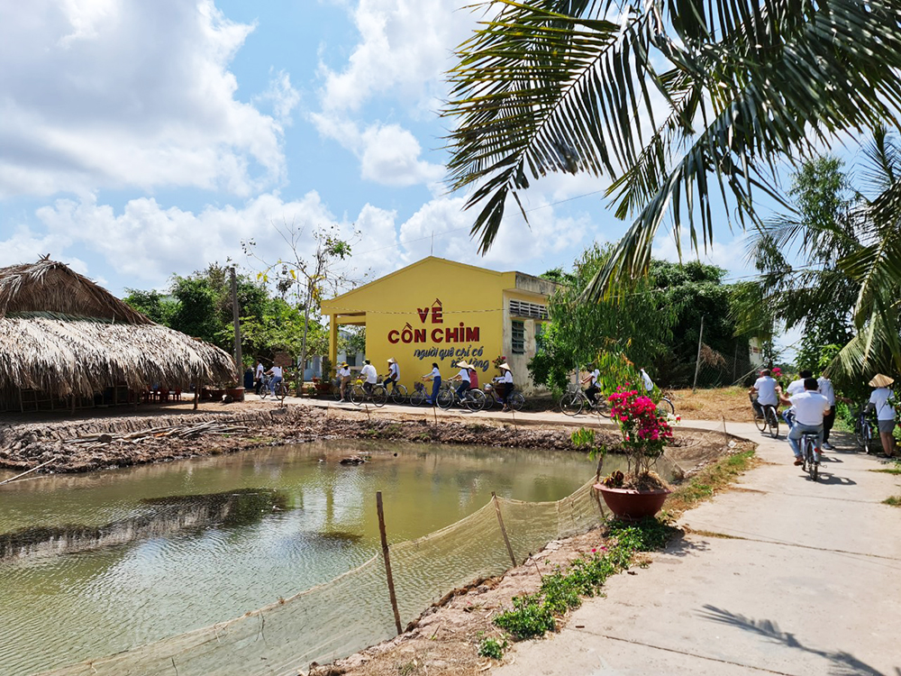 Hội Doanh nhân trẻ tỉnh An Giang trải nghiệm cồn Chim và giao lưu Hội ...